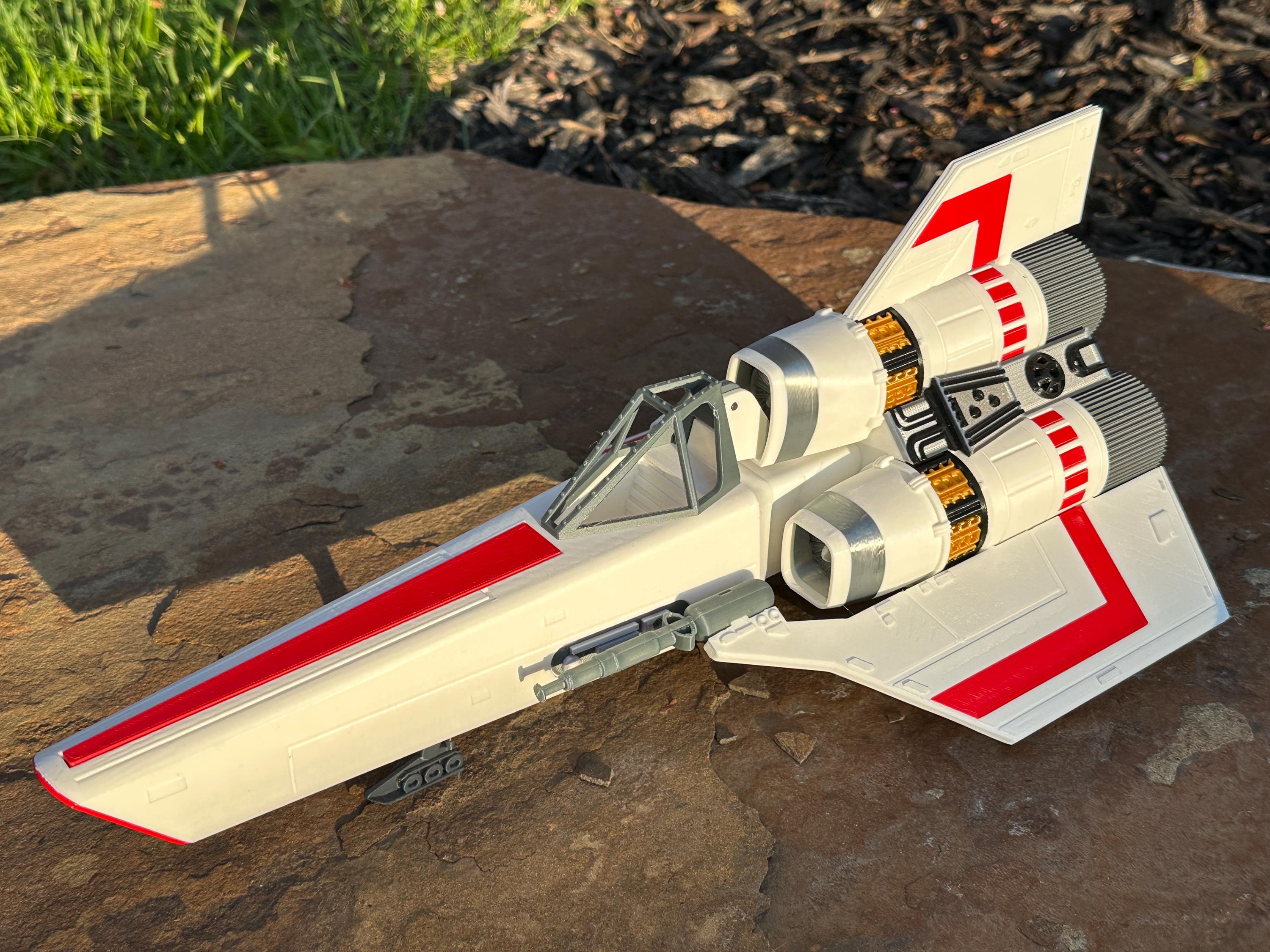3D Printed Battlestar Galactica Colonial Viper MK1: 3.75" Scale Play ...