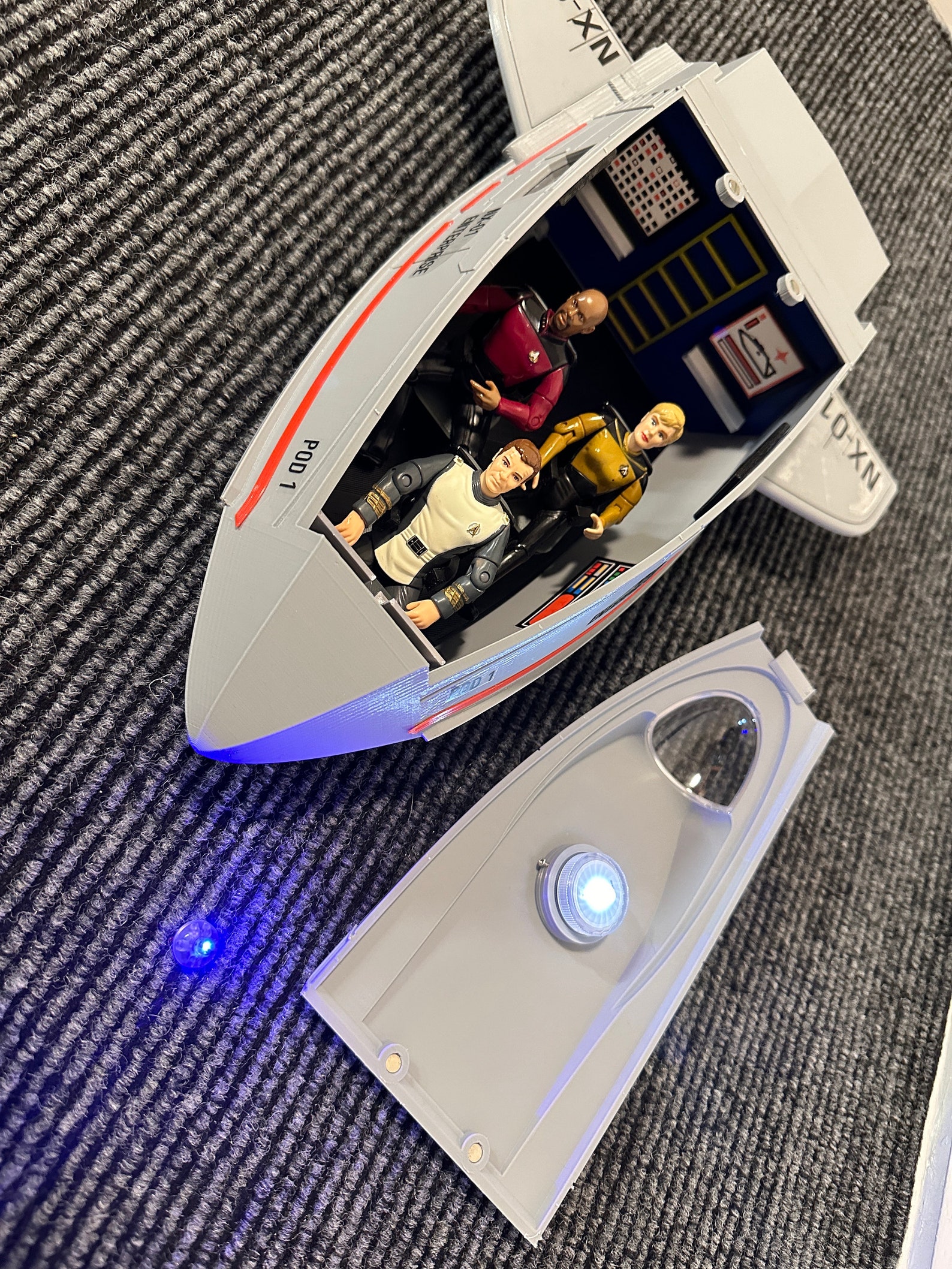 Star Trek "enterprise" NX-01 POD 1 Shuttle Pod 3D Printed. - Etsy