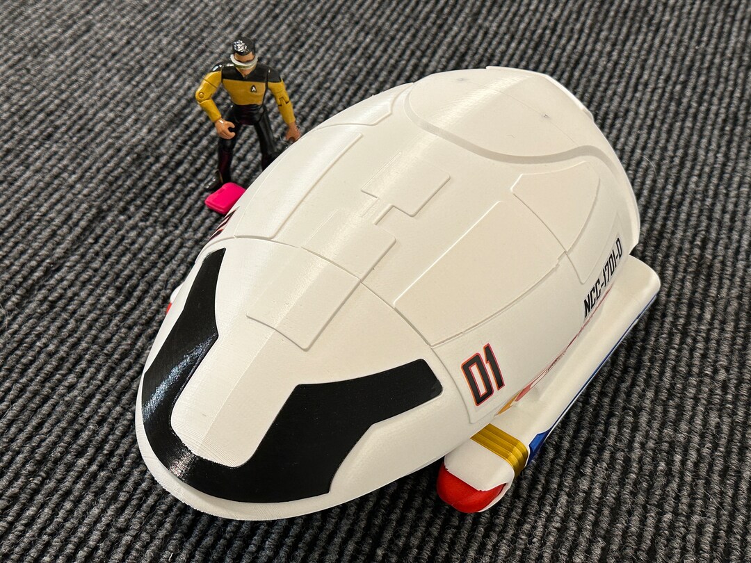 Star Trek TNG Enterprise D Type 7 Shuttle. 3D Printed - Etsy