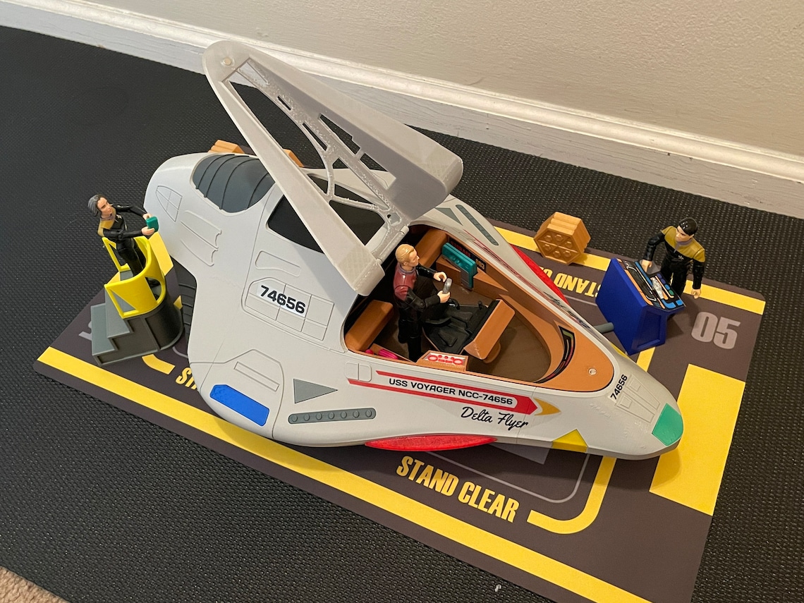 Voyager Delta Flyer 3D Printed Playset. Fits 3 5 - Etsy