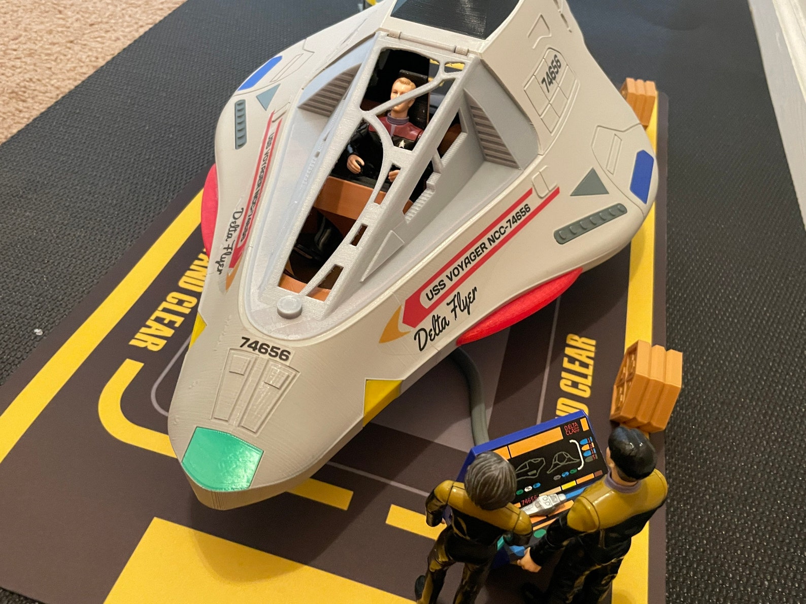 Star Trek Voyager Delta Flyer 3D Printed Playset. Fits (3) 5" Figures ...