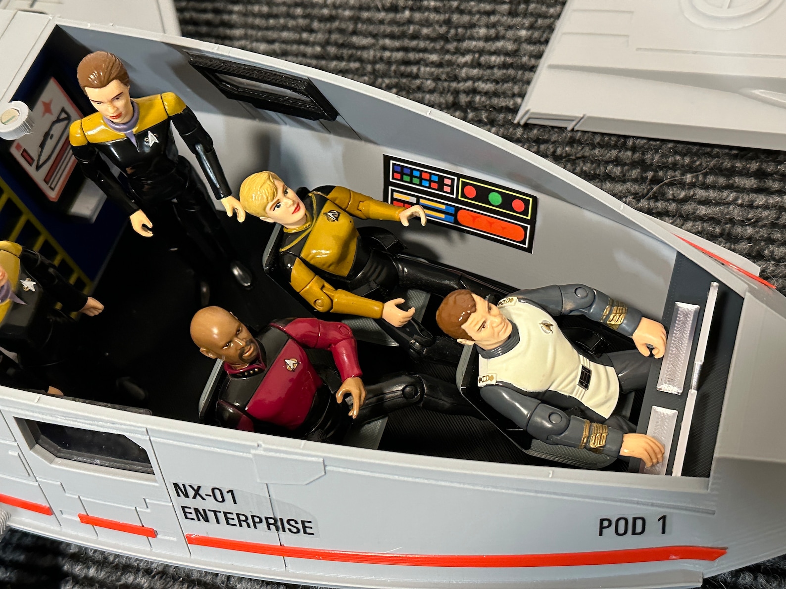 Star Trek "enterprise" NX-01 POD 1 Shuttle Pod 3D Printed. - Etsy