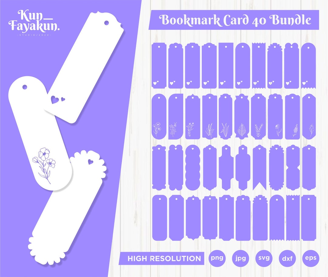 Bookmark Svg, Bookmark Template Bundle Svg, Bookmark Label Tags ...