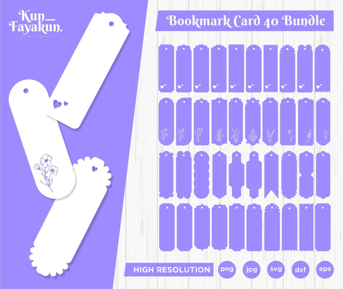 Bookmark Svg, Bookmark Template Bundle Svg, Bookmark Label Tags ...