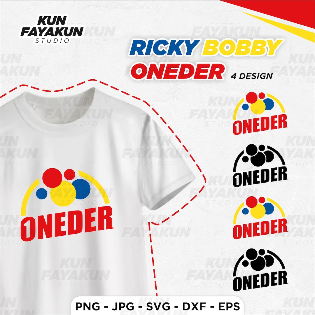 Ricky Bobby ONEDER SVG, Race Car Crew Designs, Ricky Bobby Pit Crew ...