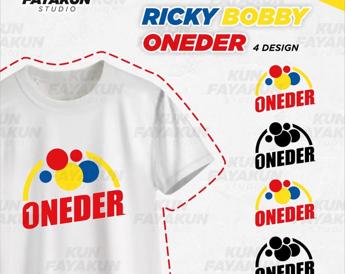 Ricky Bobby ONEDER SVG, Race Car Crew Designs, Ricky Bobby Pit Crew ...