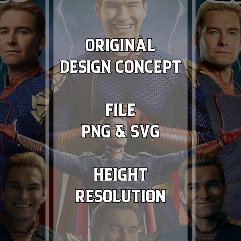 Bootleg Homelander Template Digital Editable Custom Homelander Theboys ...