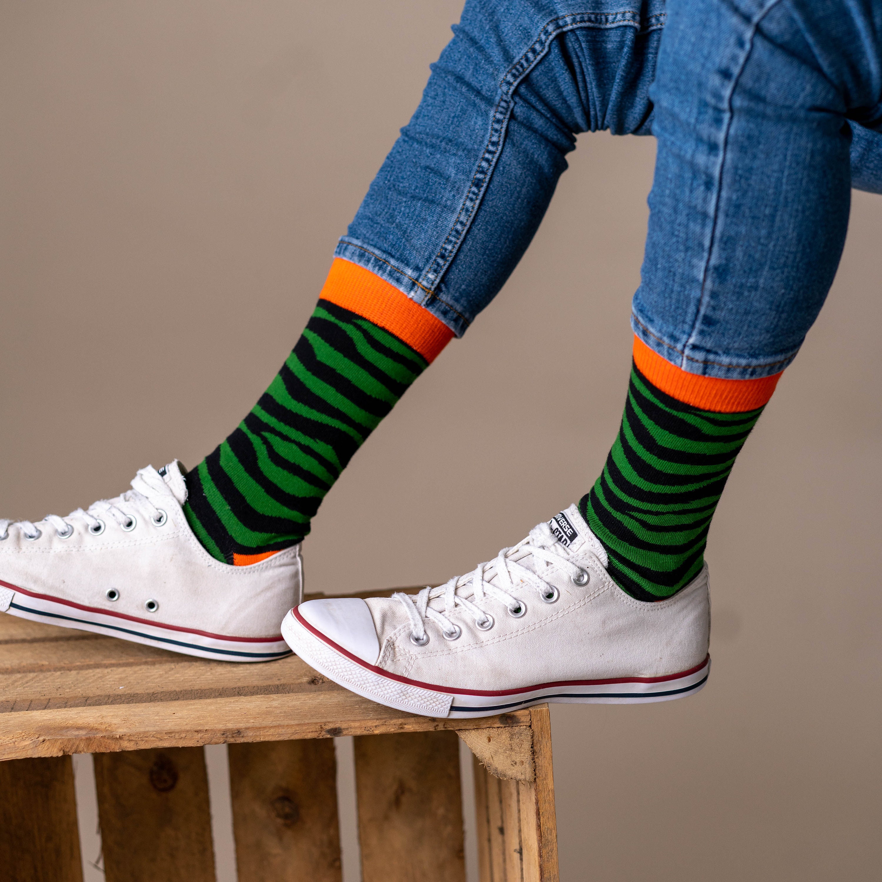 Tiger Stripe Socks. Fun Socks. - Etsy