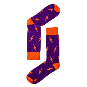Lightning Bolt Socks. Fun Socks. - Etsy