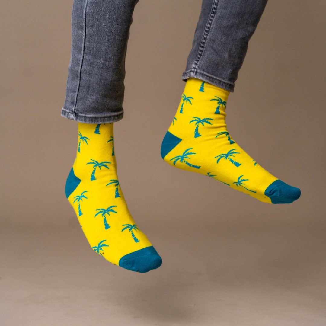 Palm Tree Socks. Fun Socks. - Etsy