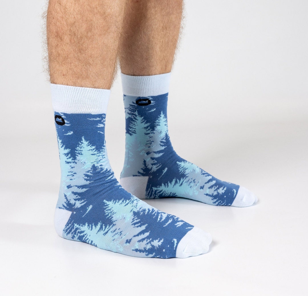 BAMBOO SOCKS WINTER Landscape Socks Seasonal Socks Winter Socks ...