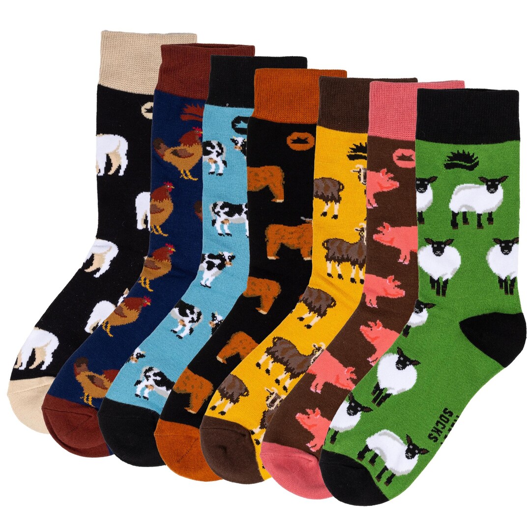 BAMBOO SOCKS | FARM | Bundle | Farm Animal Socks | Multipack ...