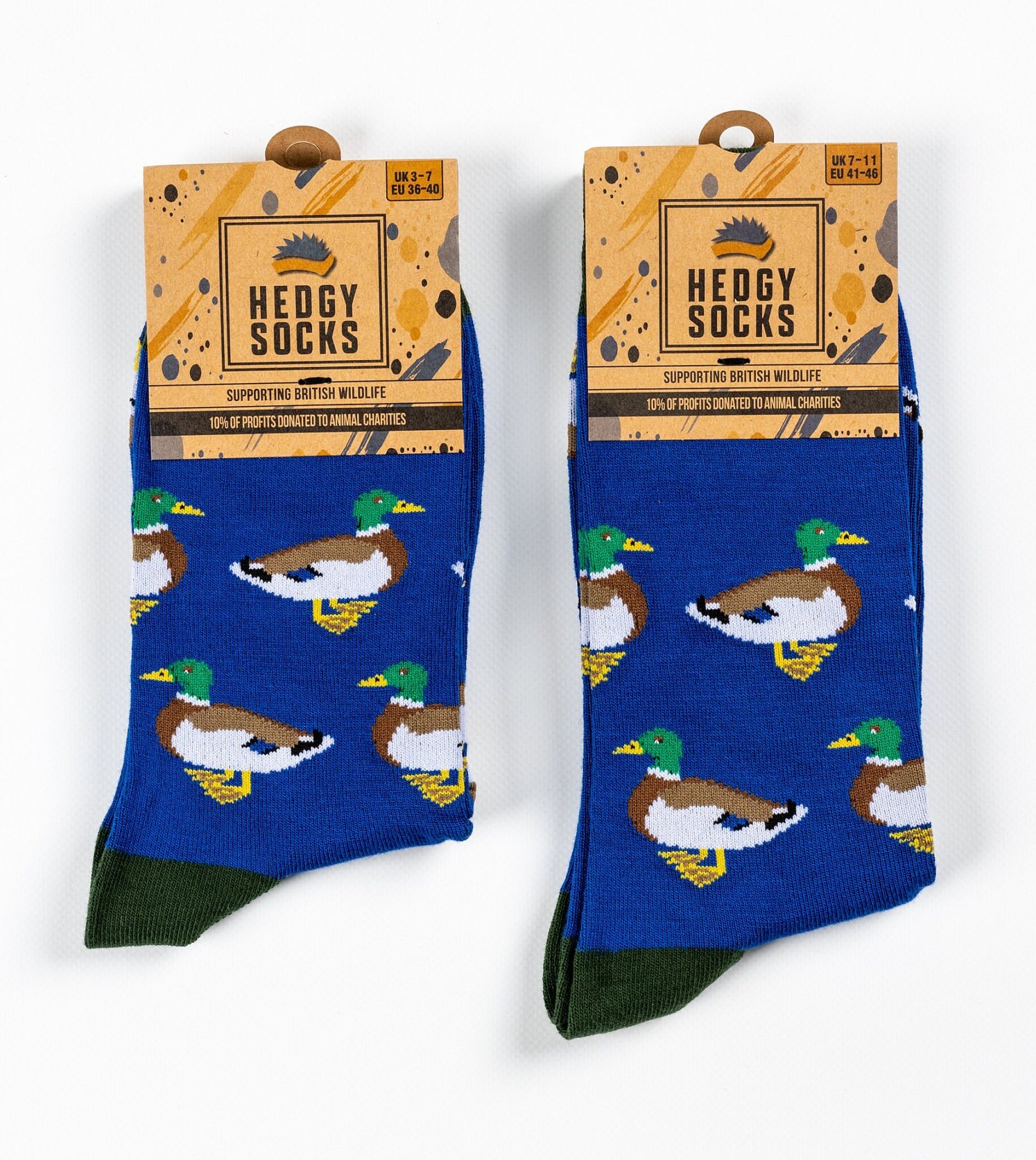 BAMBOO SOCKS DUCK Mallard Duck Socks Blue Socks His Socks Her Socks Eco ...
