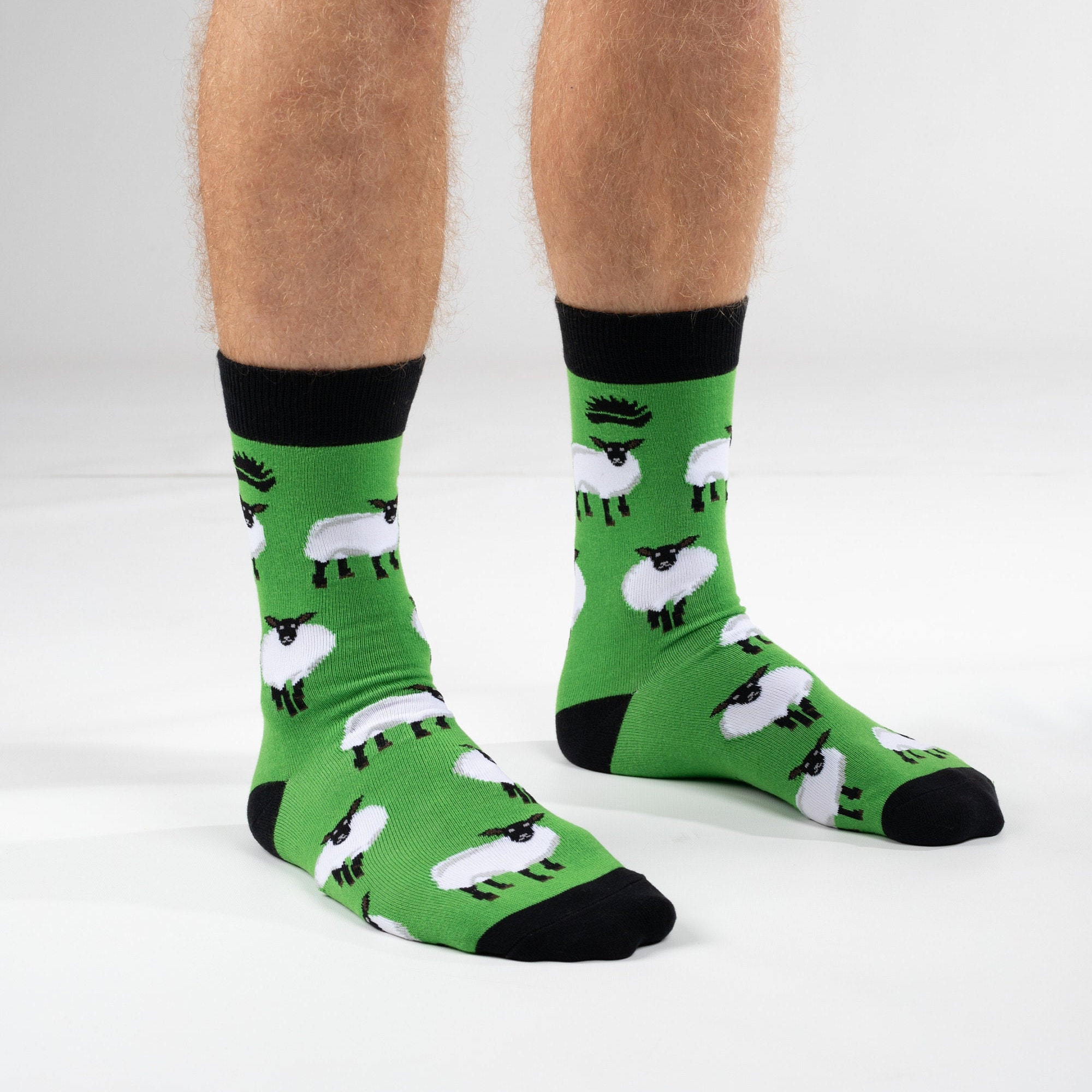 BAMBOO SOCKS | SHEEP | Farm Animal Socks | Green Socks | Sheep Lover ...