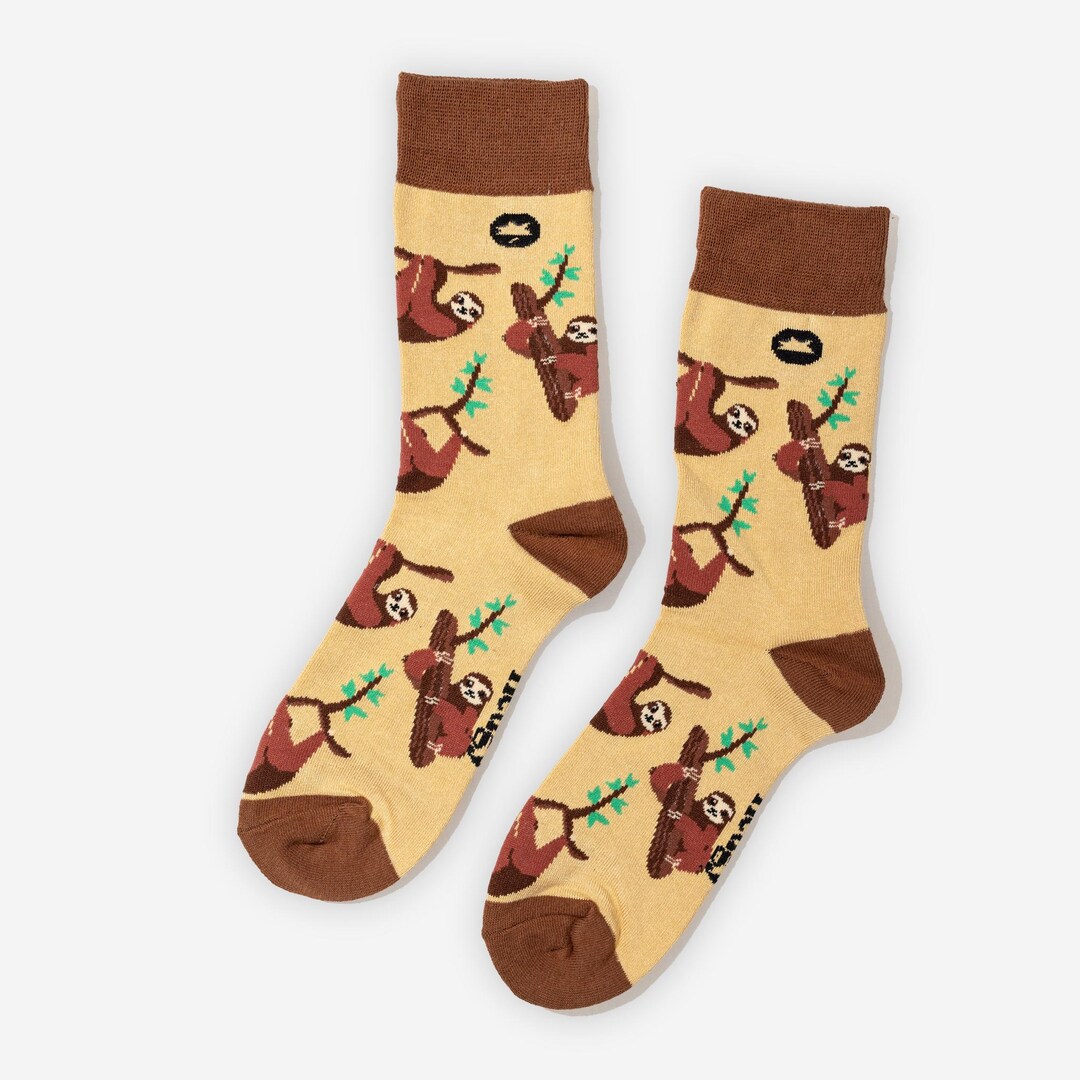 BAMBOO SOCKS | SLOTH | Mammal Socks | Animal Socks | Wildlife Socks ...
