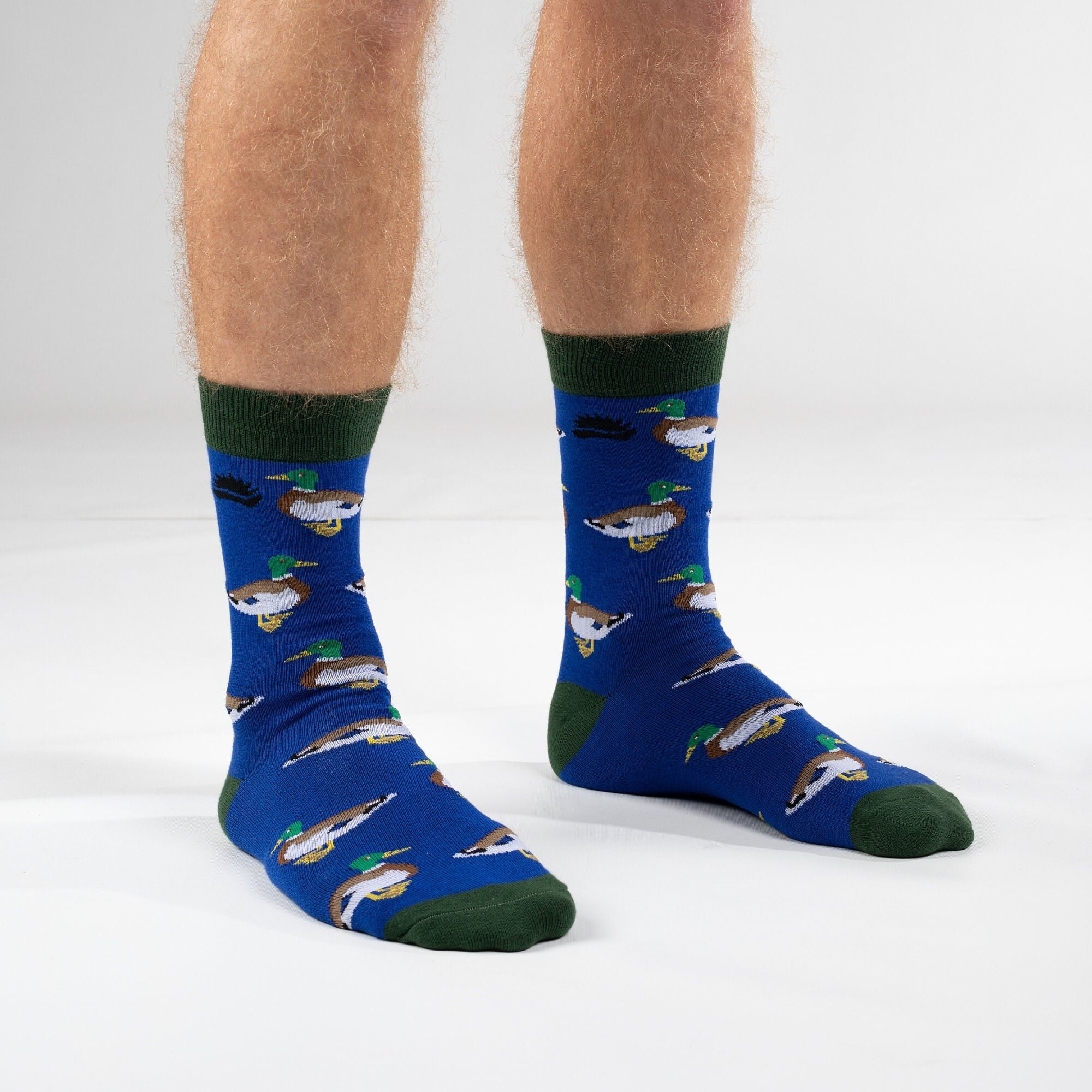 BAMBOO SOCKS DUCK Mallard Duck Socks Blue Socks His Socks Her Socks Eco ...