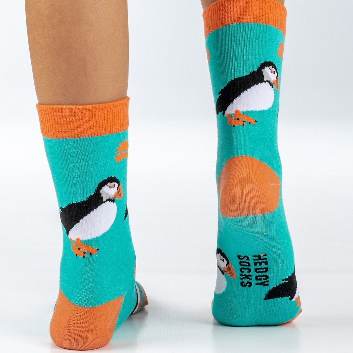 KIDS BAMBOO SOCKS | Puffin | Blue | Wildlife | Bird | Cool Socks ...