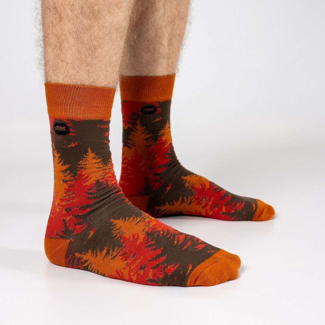 BAMBOO SOCKS AUTUMN Landscape Socks Seasonal Socks Autumn Socks ...