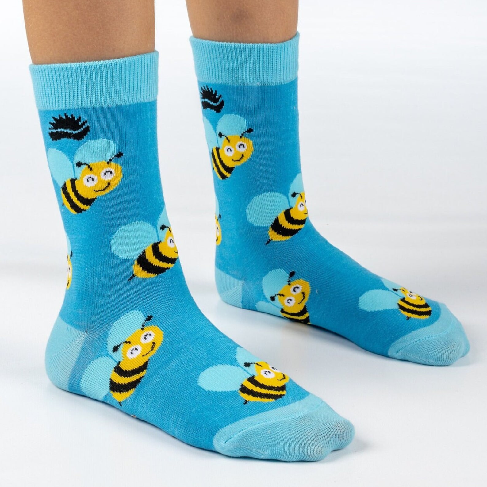 KIDS BAMBOO SOCKS | Bee | Blue | Insect | Honey Bee | Cool Socks ...