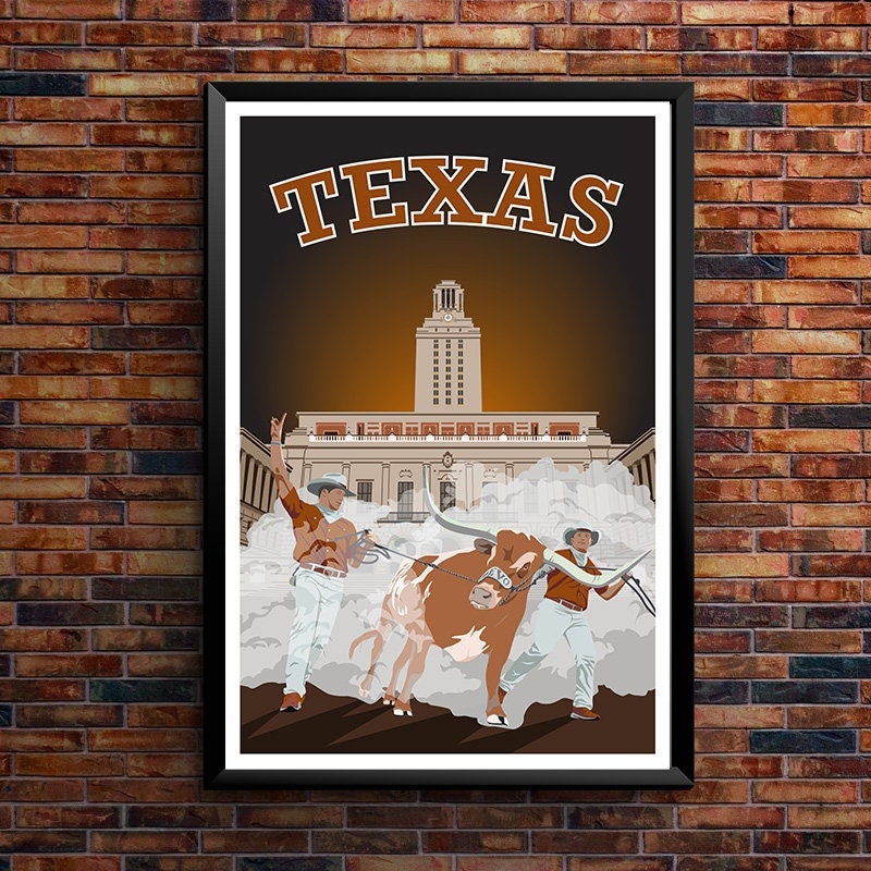 Texas Poster - Etsy