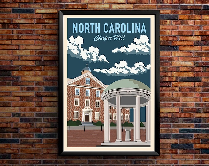 Loving Chapel Hill Giclee Paper Print. University of North Carolina ...