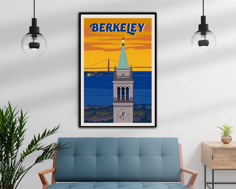 California Berkeley, University of California Berkley Wall Art, Golden ...
