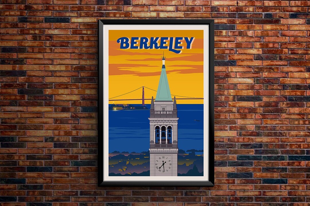 California Berkeley, University of California Berkley Wall Art, Golden ...