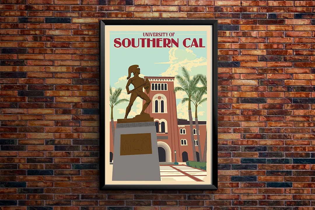 USC Trojans, University of Southern California, Tommy Trojan Retro ...