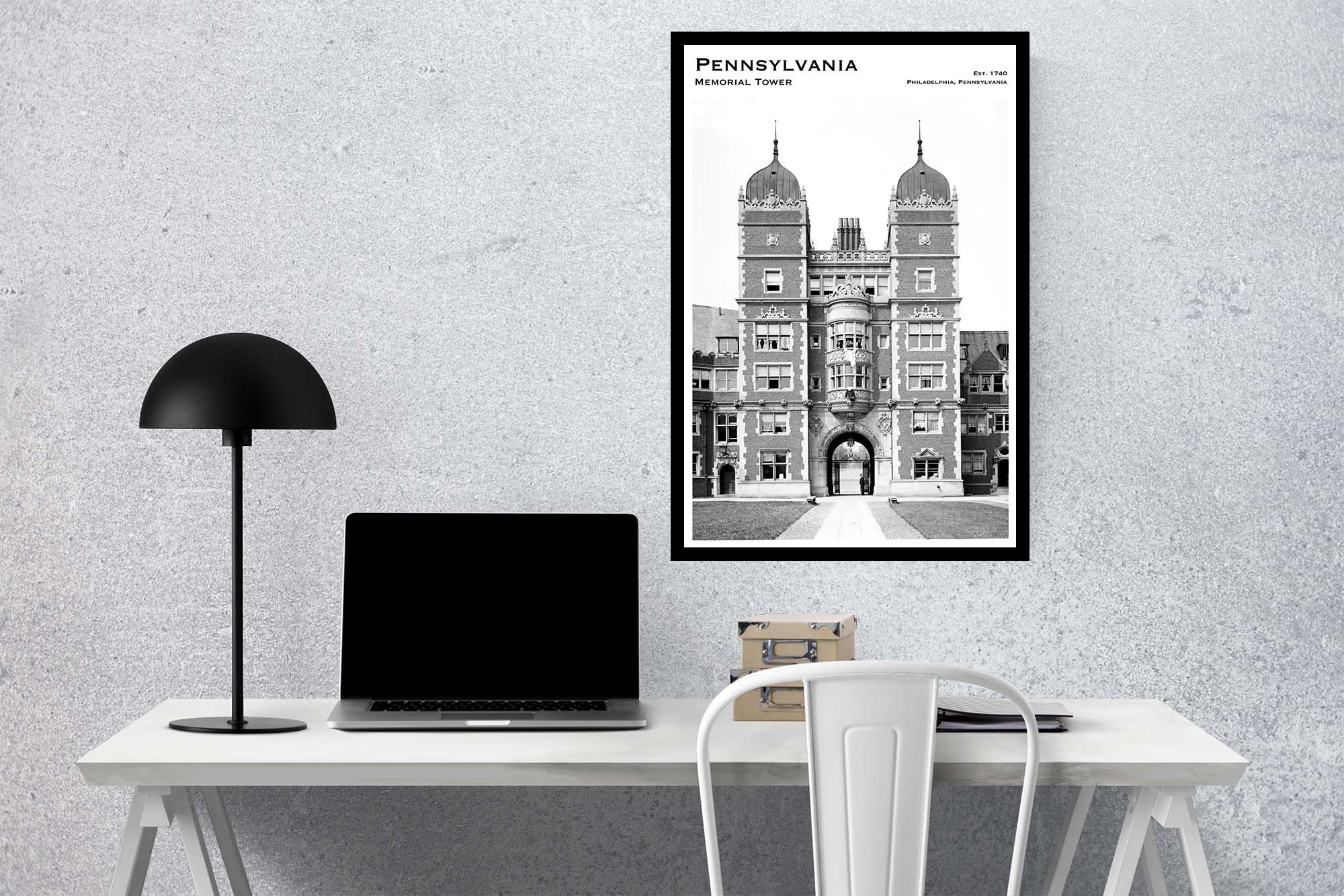 University of Pennsylvania, 1900s Upenn Memorial Tower Photo, Black ...