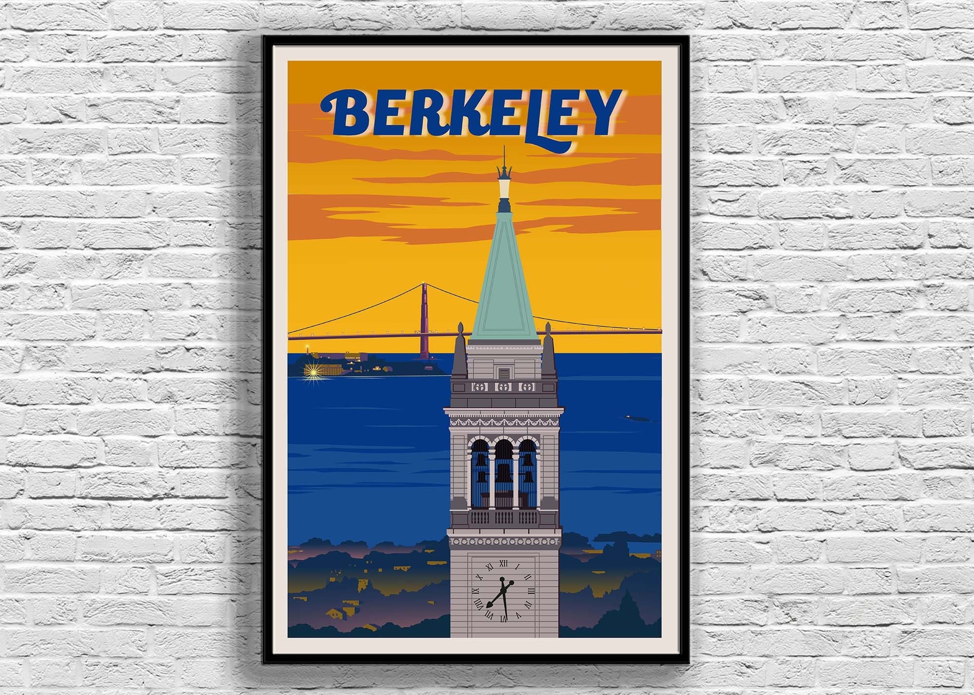 California Berkeley, University of California Berkley Wall Art, Golden ...