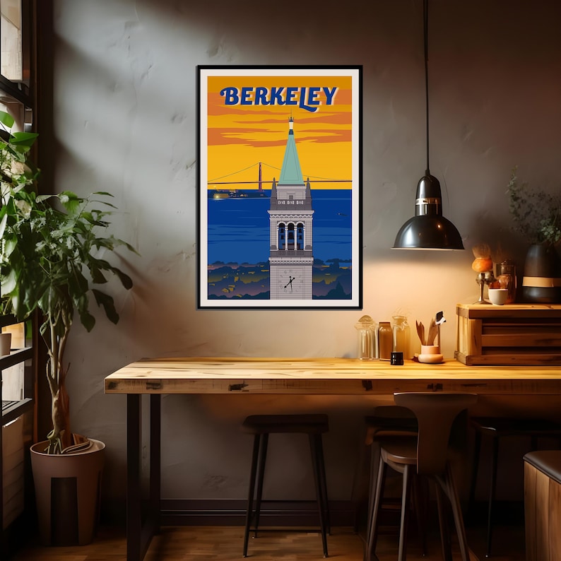 California Berkeley, University of California Berkley Wall Art, Golden Bears, Blue and Gold, San ...
