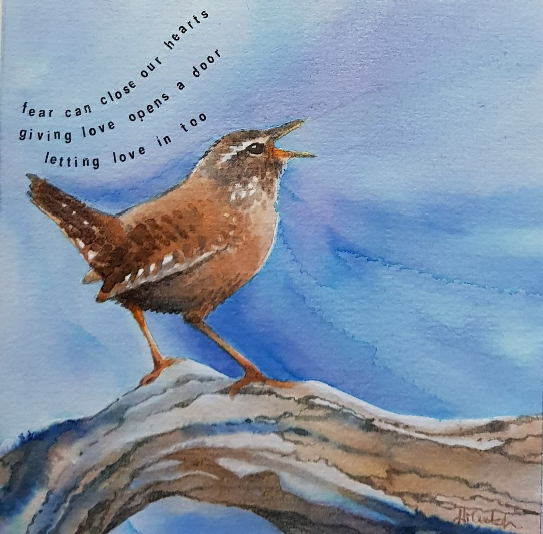 Giving Love Haiku Art. an Original Painting and Inspirational Poem for ...