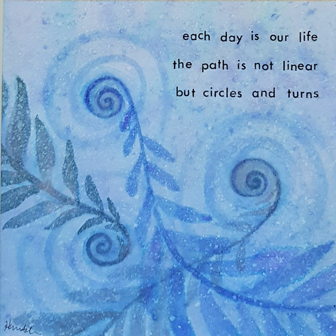 Celtic Fern Haiku Art. an Original Painting and Inspirational Poem for ...