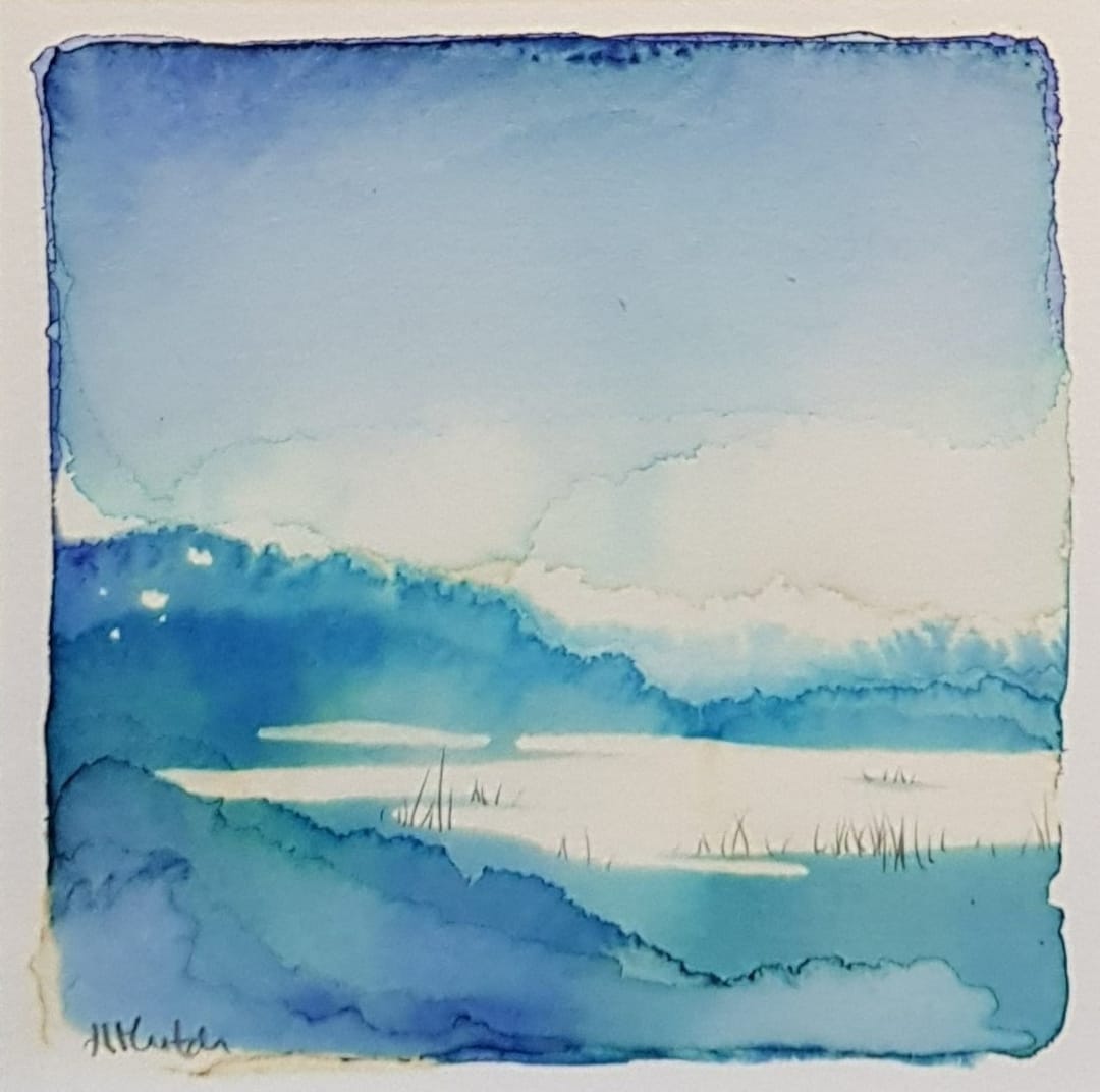 Light and Water Haiku Art. an Original Painting and Inspirational Poem ...