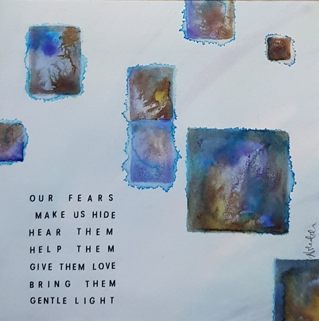 Gentle Light Haiku Art. an Original Painting and Inspirational Poem for ...