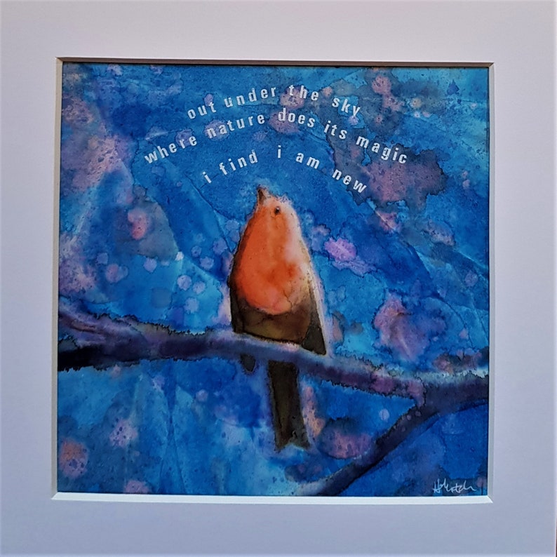 Under the Sky Haiku Art. an Original Painting and - Etsy