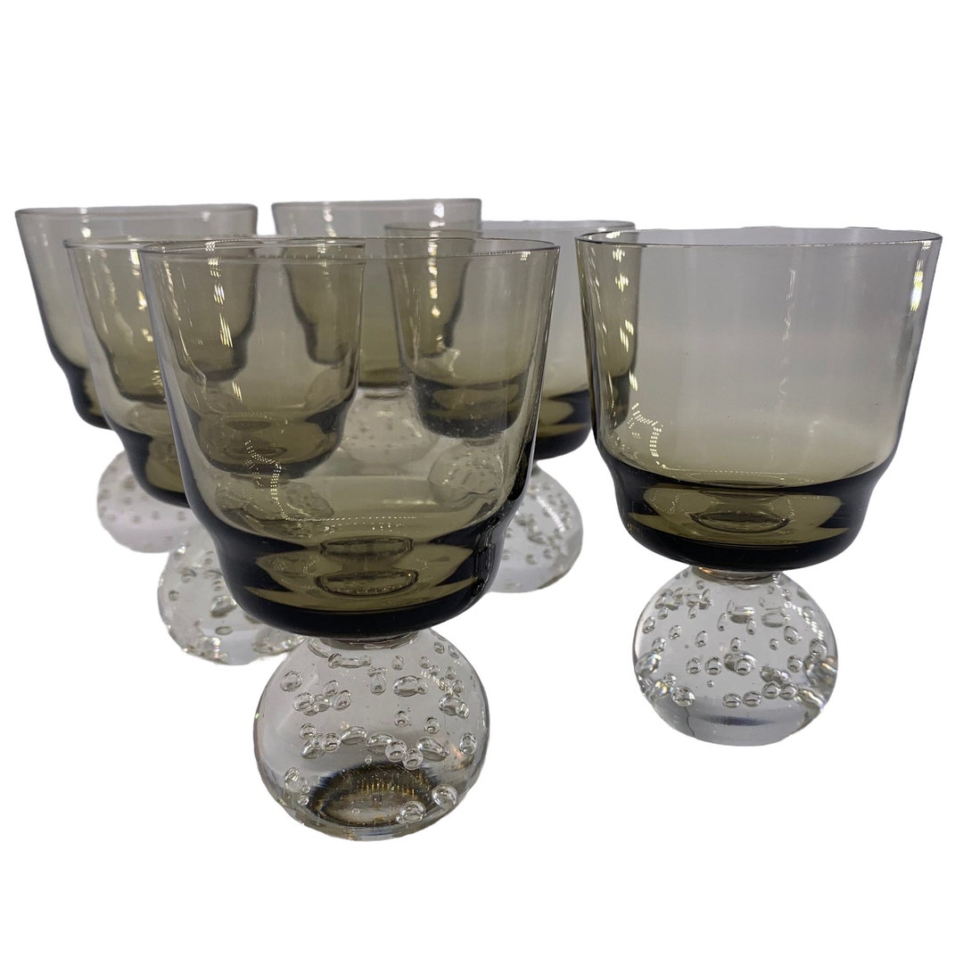 Mid Century Style Cocktail Glasses Bullicante Blown Glass Set SERAX ...