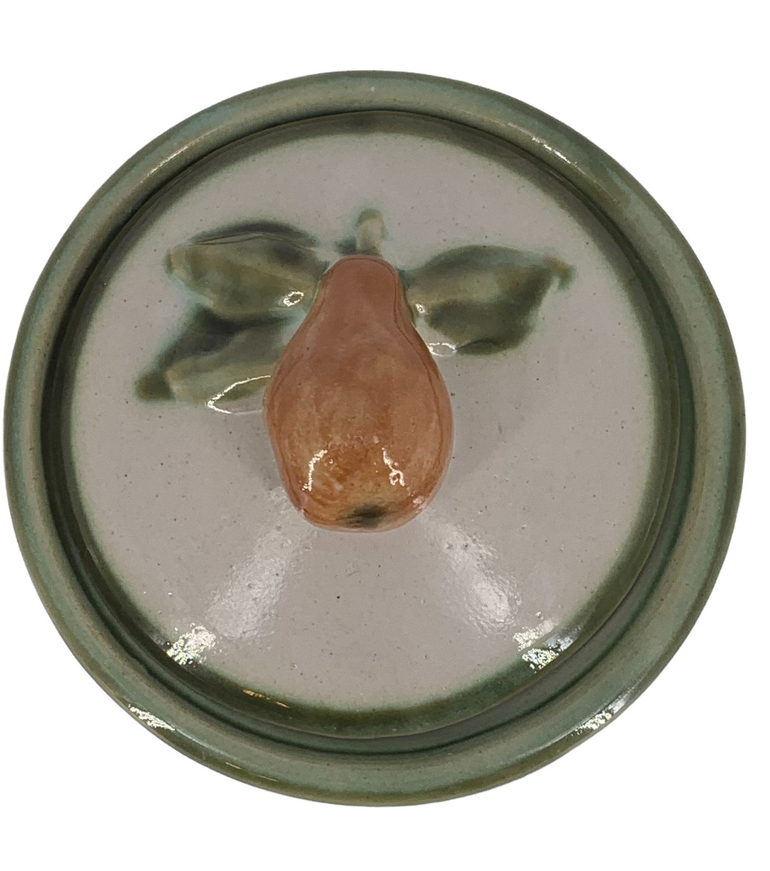 John B. Taylor Ceramics Harvest Pattern Covered Lidded Jar 1950s ...