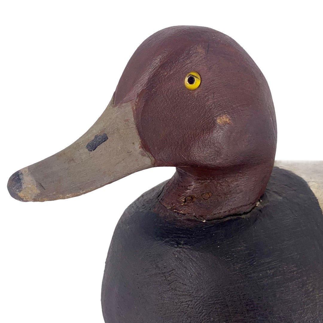 Antique Vintage Canvasback/ Redhead Drake Duck Decoy, Working Decoy ...