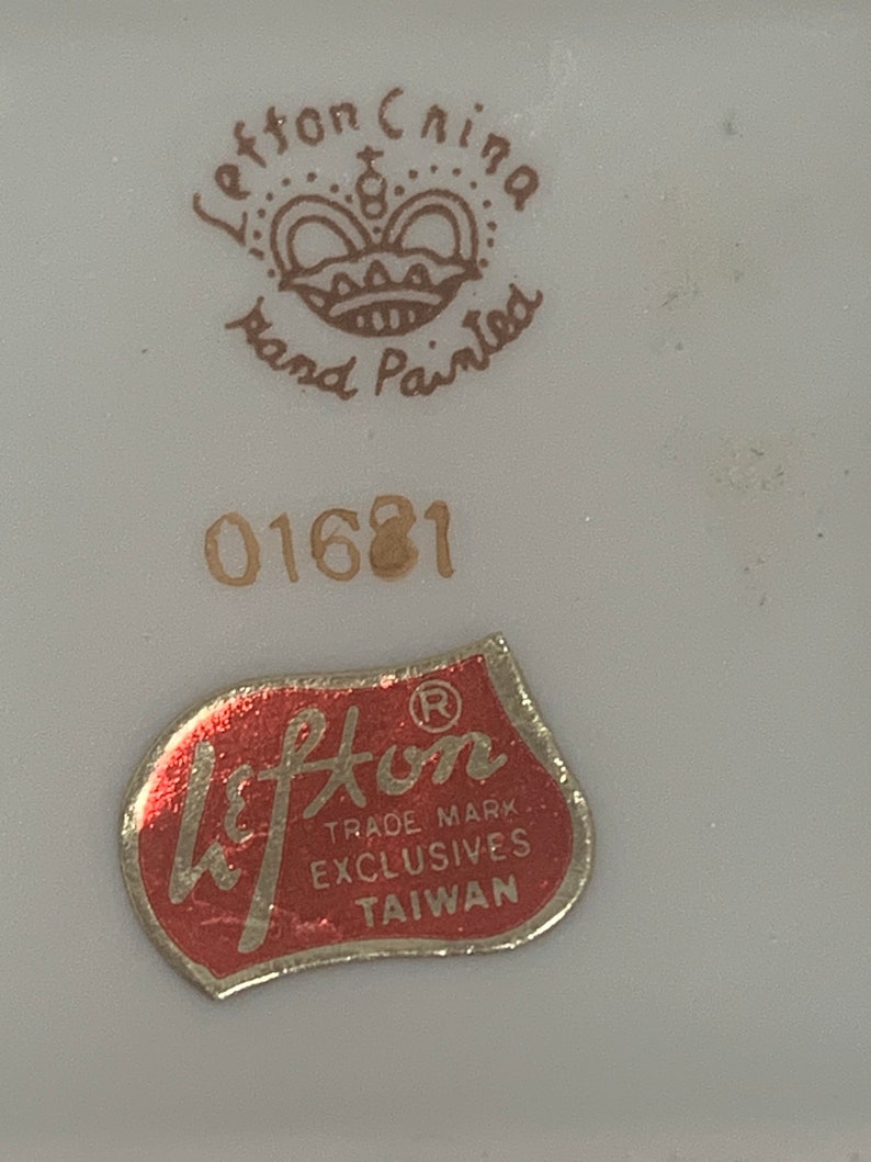Vintage Lefton Porcelain Floral Ring Box With Original Sticker, Trinket ...