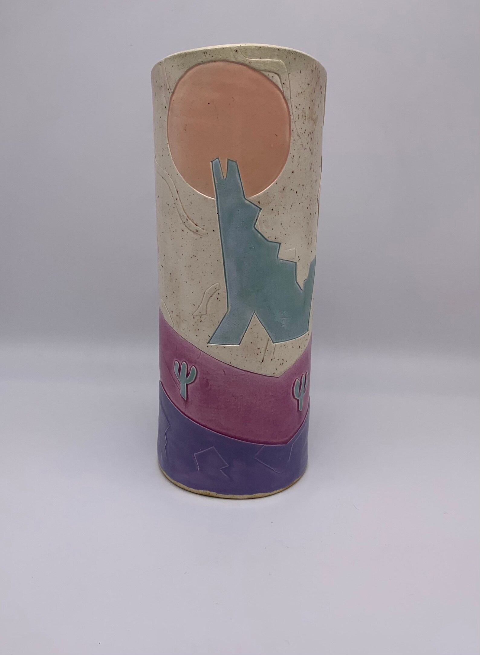 Southwestern Pottery Vase, Barbara Demery Signed Desert Ceramic Vessel ...