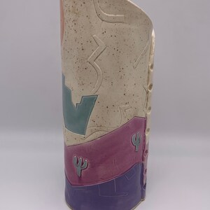 Southwestern Pottery Vase, Barbara Demery Signed Desert Ceramic Vessel ...