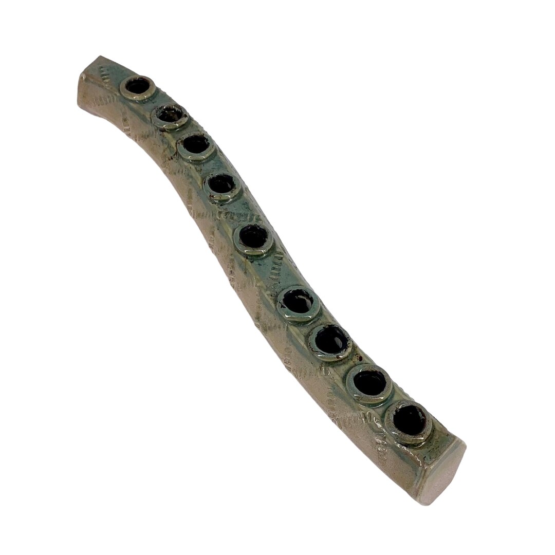 Handcrafted Ceramic Menorah Signed Studio Pottery Traditional Holiday ...