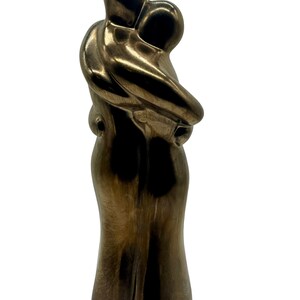 Haeger Large Lovers Statue, Metallic Bronze Glaze, Vintage Home Decor ...