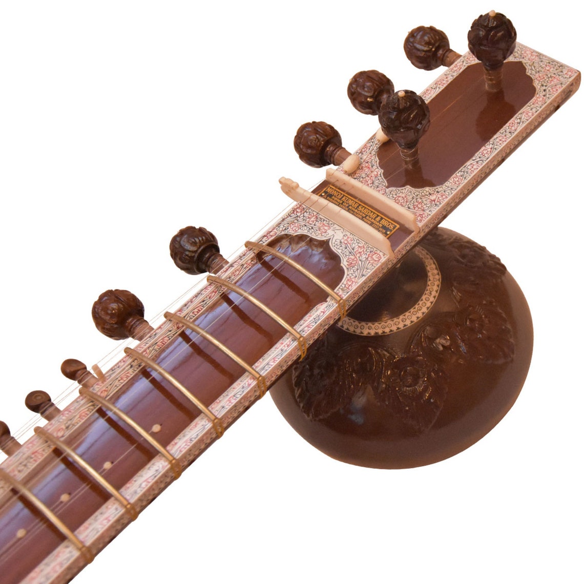 Sitar | MKS No. 2 Sitar ~ Professional Quality Indian Sitar | Kharaj ...