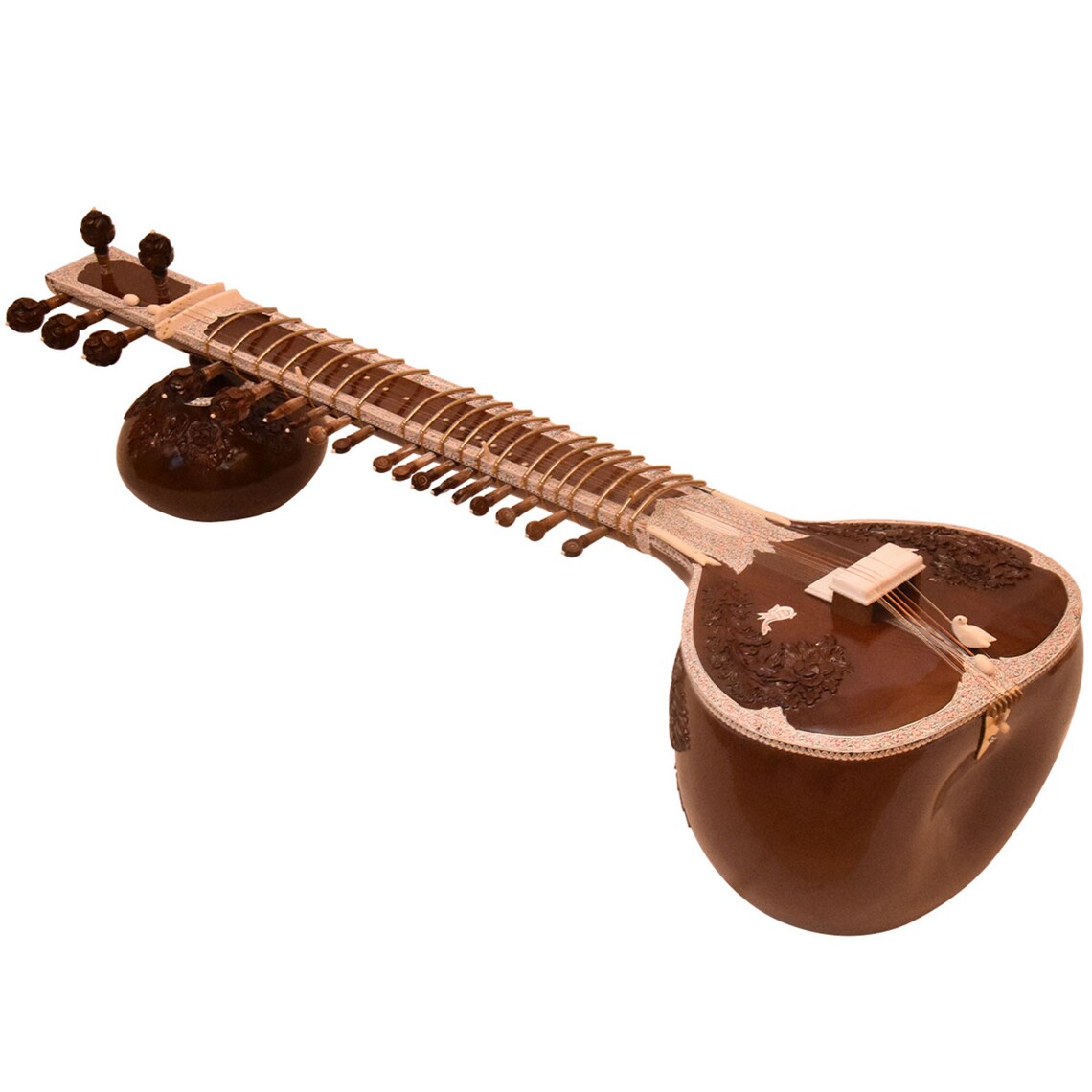 Sitar | MKS No. 2 Sitar ~ Professional Quality Indian Sitar | Kharaj ...