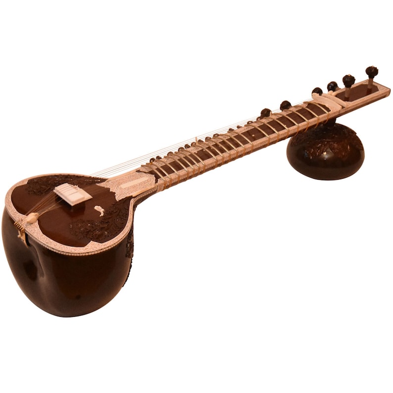Sitar | MKS No.1 Sitar | Indian Handmade Sitar~ Ravi Shankar Style ...