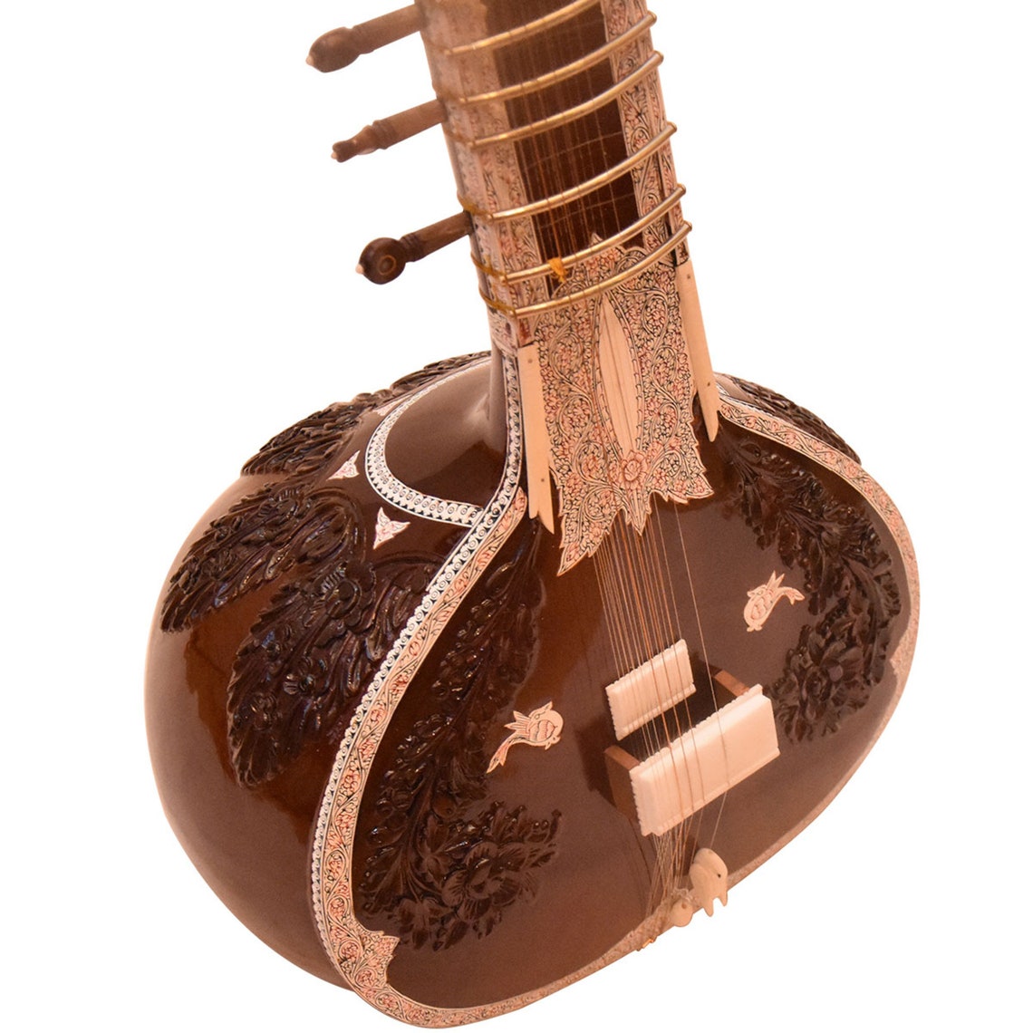 Sitar | MKS No. 2 Sitar ~ Professional Quality Indian Sitar | Kharaj ...