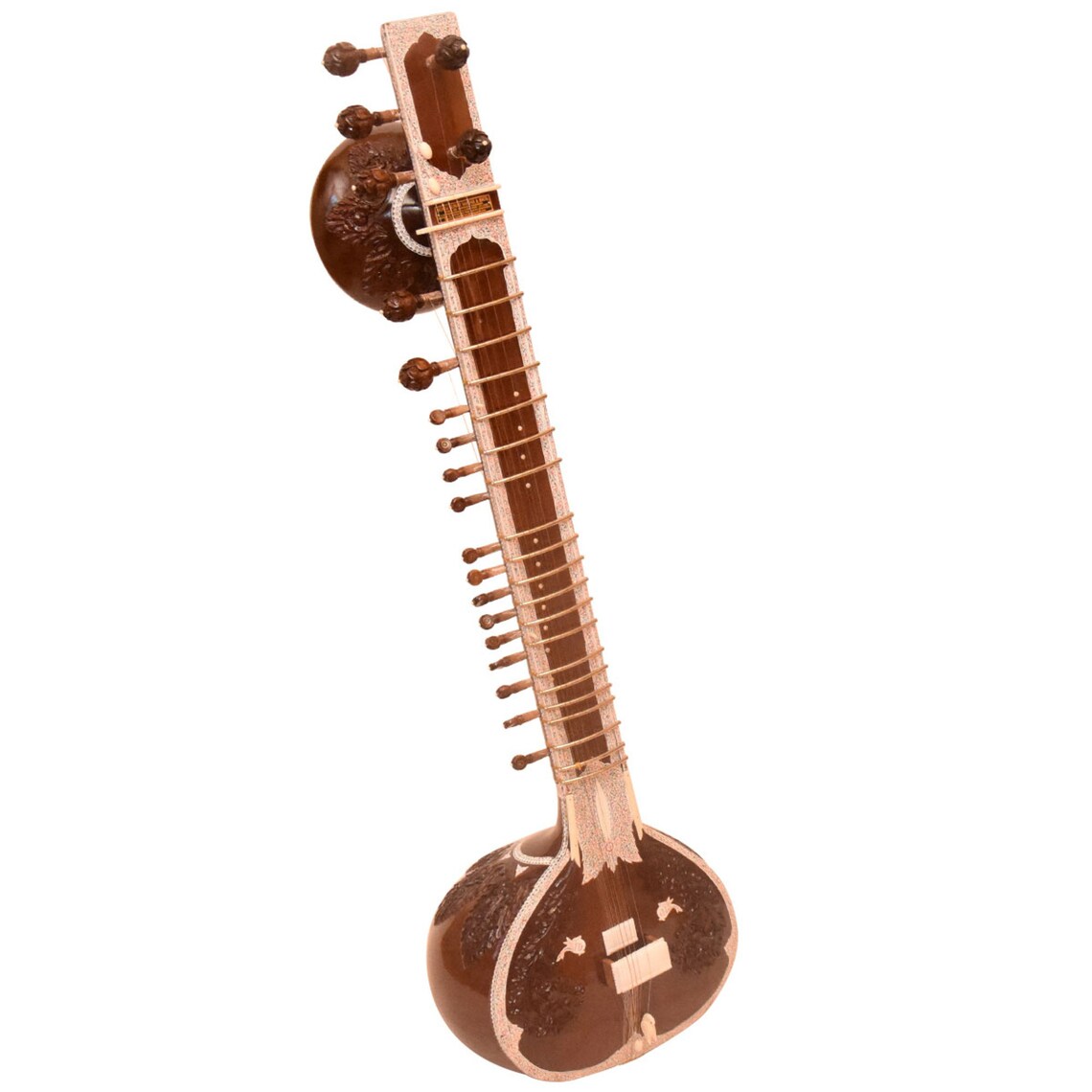 Sitar | MKS No. 2 Sitar ~ Professional Quality Indian Sitar | Kharaj ...