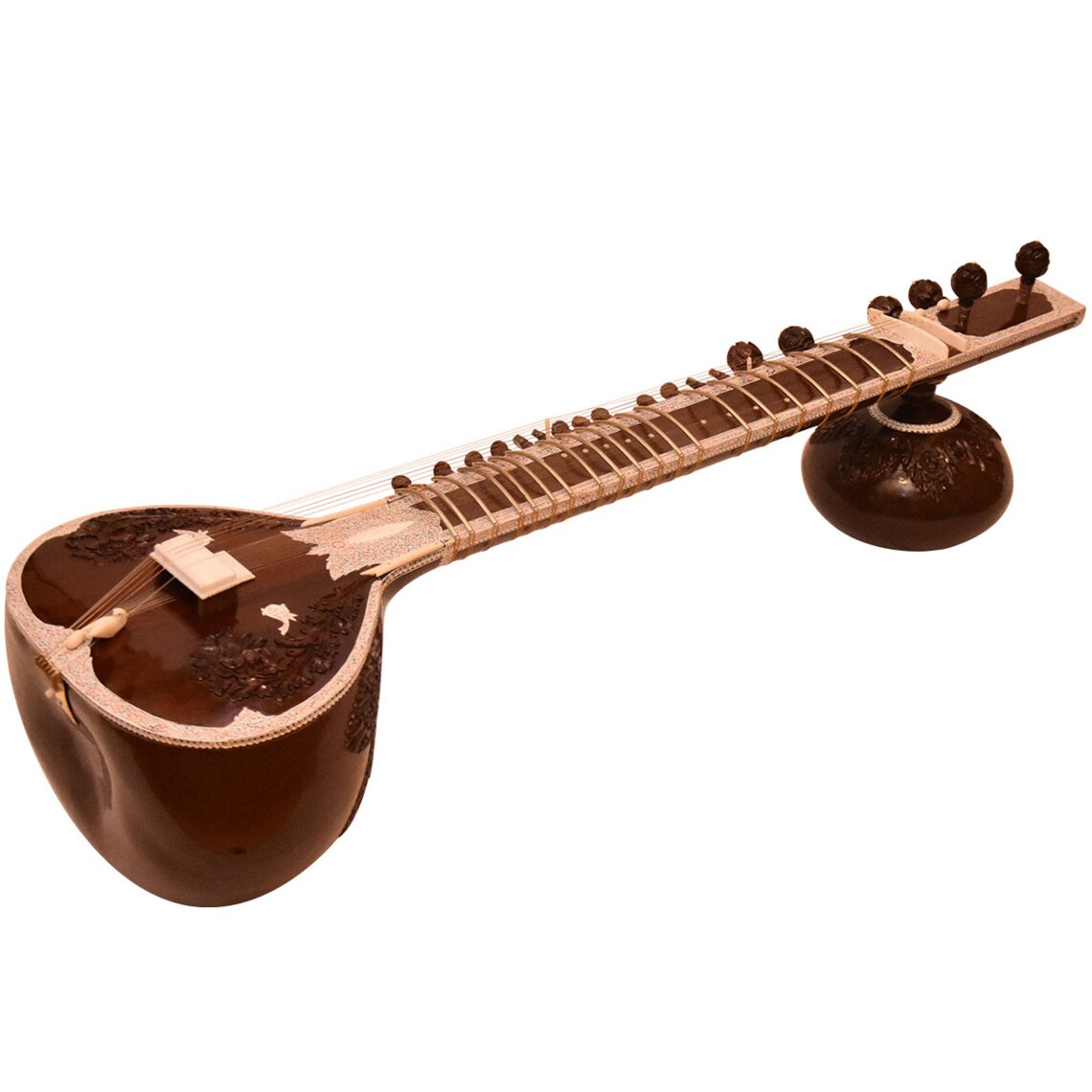 Sitar | MKS No. 2 Sitar ~ Professional Quality Indian Sitar | Kharaj ...